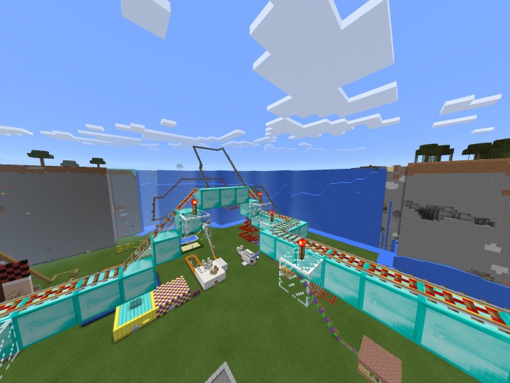 Rush of Terror roller coaster thrill ride! Minecraft Map