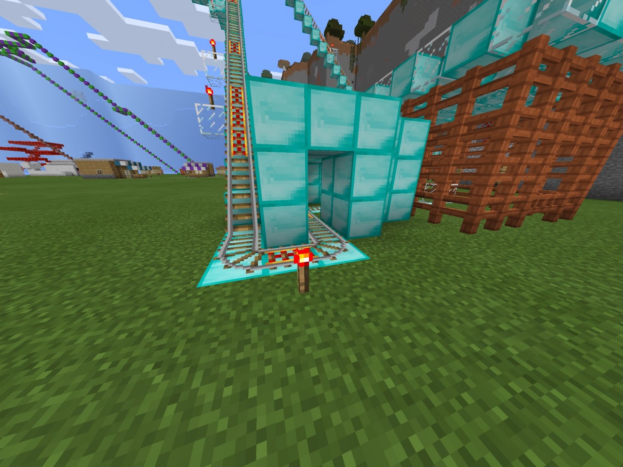 Rush of Terror roller coaster thrill ride! Minecraft Map