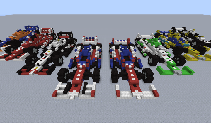 Formula Car Model : IndyCar Dallara DW12 '14 Minecraft Map