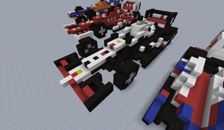 Formula Car Model : IndyCar Dallara DW12 '14 Minecraft Map
