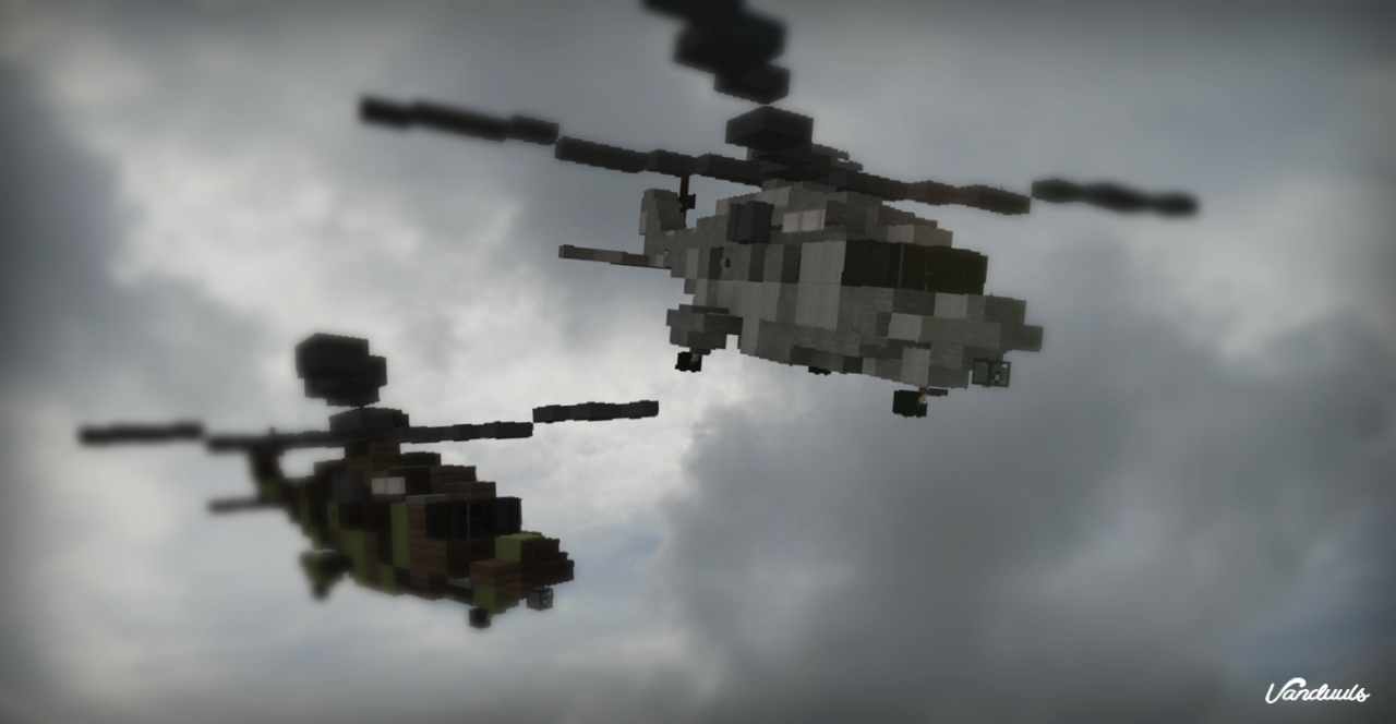 NH90 Military Helicopter [2 Liveries][+Download] Minecraft Map