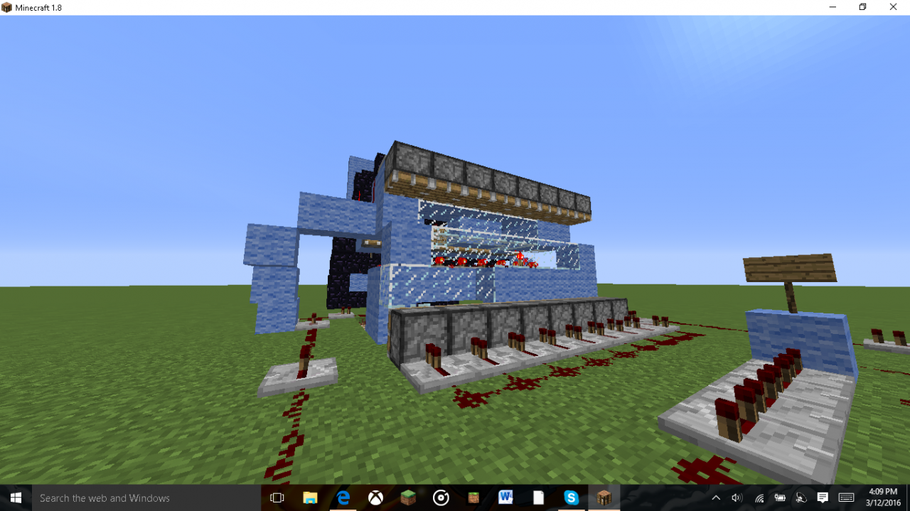 Redstone 10 Second Digital Clock Minecraft Map