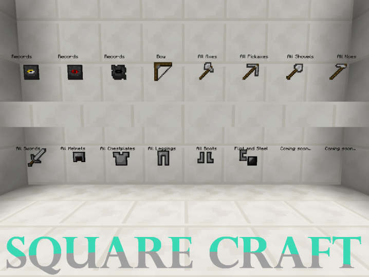 SquareCraft || 1.9.1 Minecraft Texture Pack