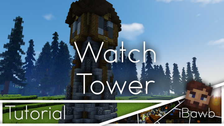 Medieval Watch Tower /w Tutorial Minecraft Map