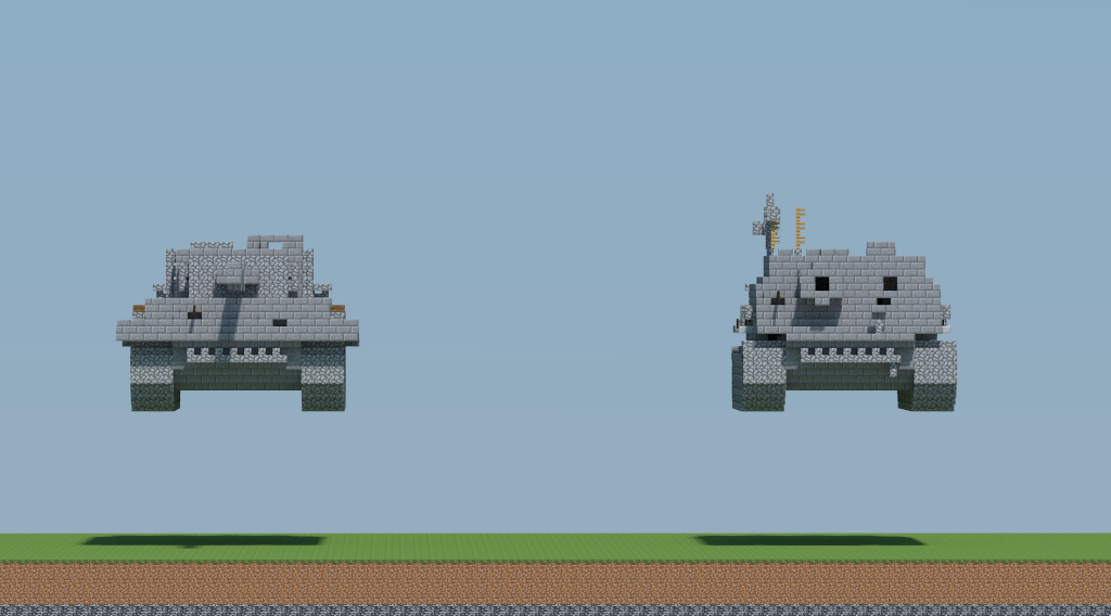 Panzer Vl Tiger 1 & Strum Tiger (4:1) Minecraft Map