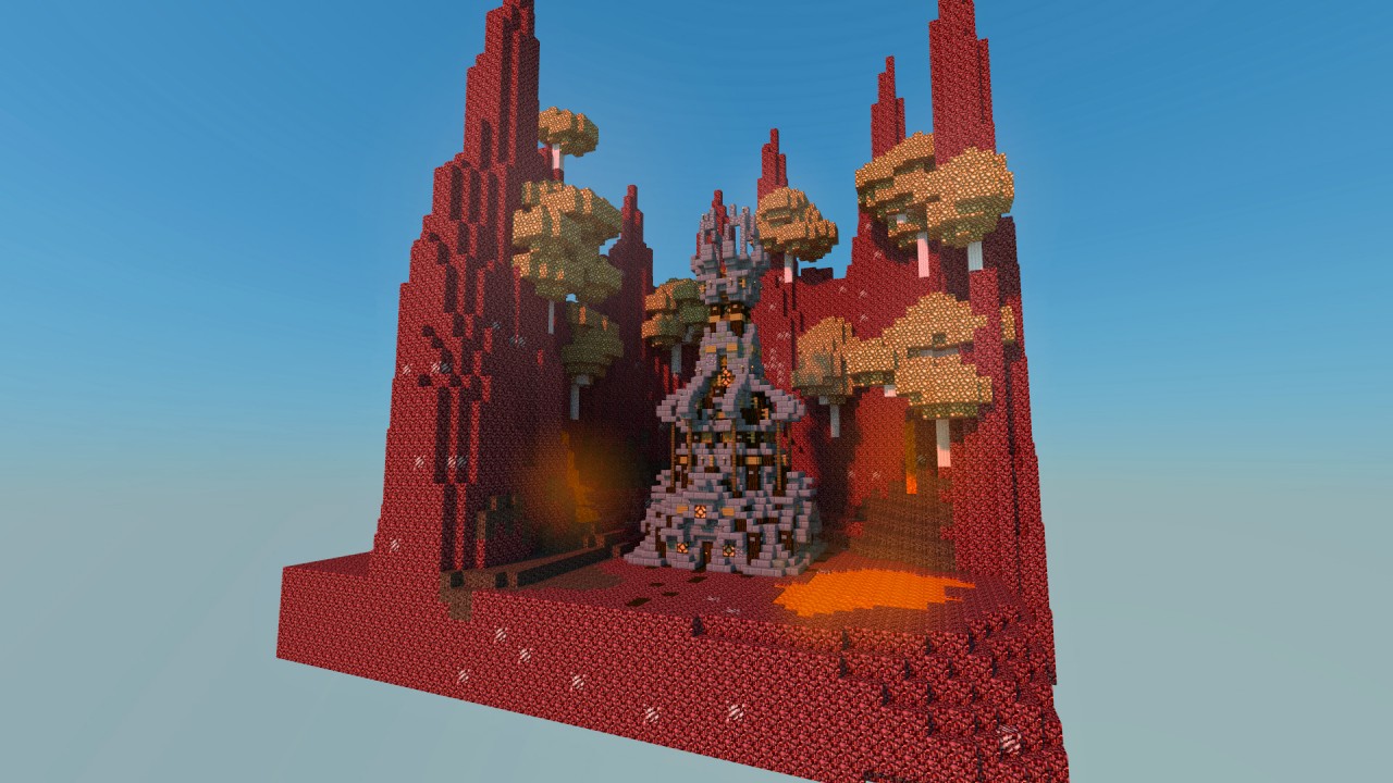 Little Concept of Nether Tower Minecraft Map