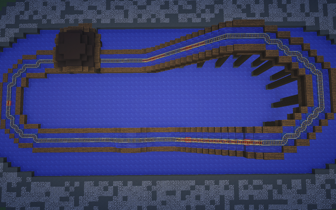 Aquatus- A Small Log Flume Coaster Minecraft Map