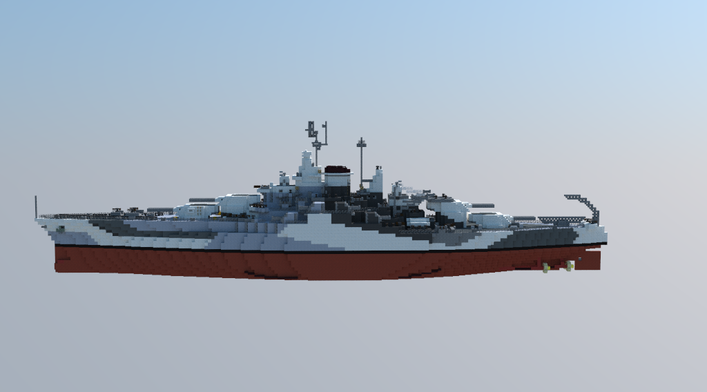 USS Battleship West Virginia (1944) Minecraft Map