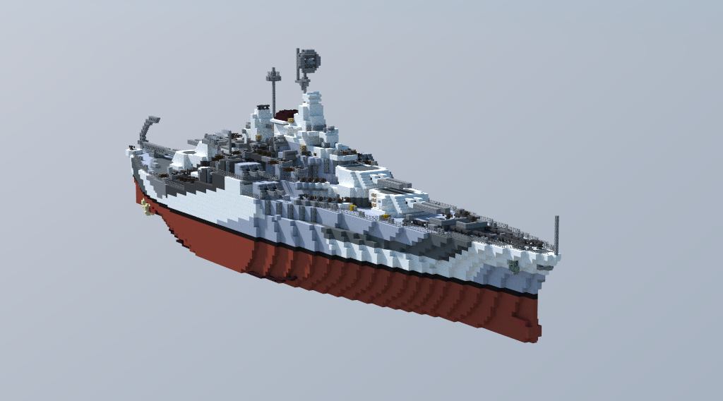 USS Battleship West Virginia (1944) Minecraft Map