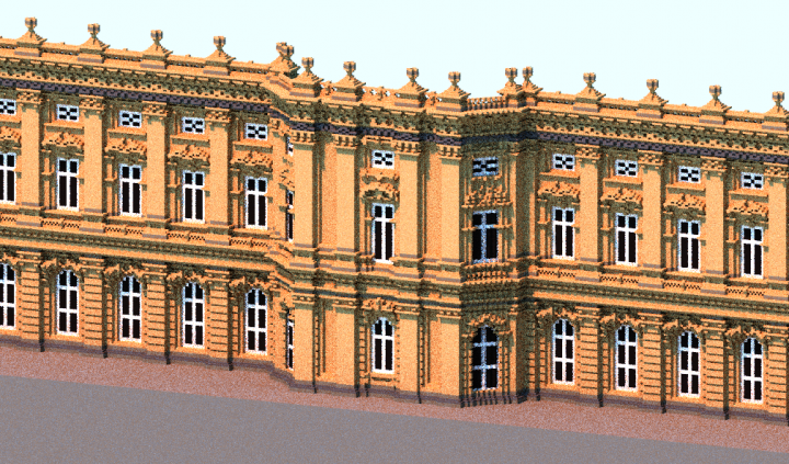 Unfinished Baroque facade Minecraft Map
