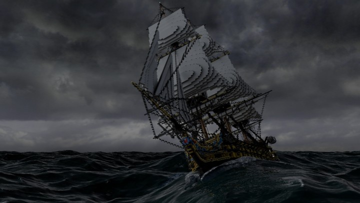 3:1 scale ship of the line Minecraft Map