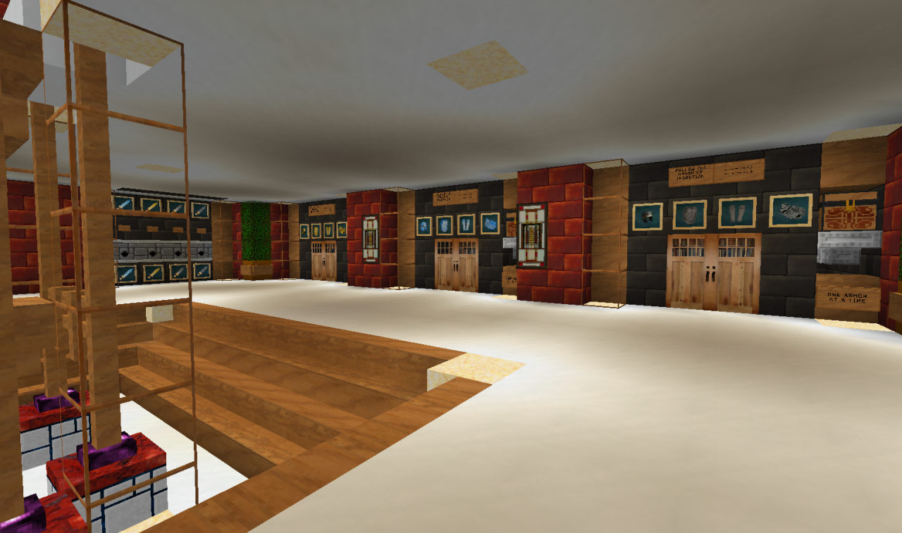 Giant Square House Minecraft Map