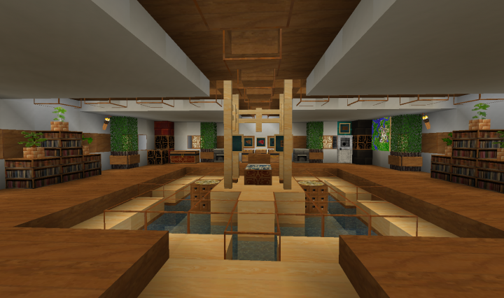 Giant Square House Minecraft Map
