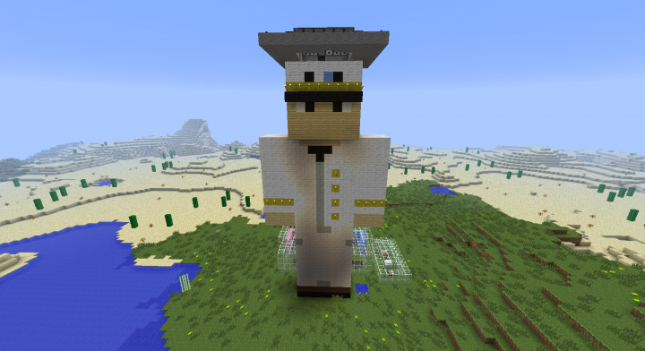 Burning Captain Cookie!!! 1.5.1 Map Minecraft Map