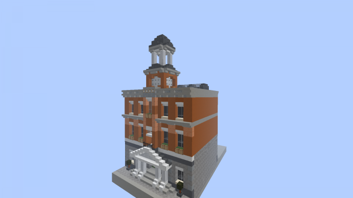 LEGO Modular: Town Hall - Minecraft Adaptation Exterior Minecraft Map