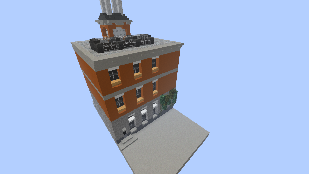 LEGO Modular: Town Hall - Minecraft Adaptation Exterior Minecraft Map
