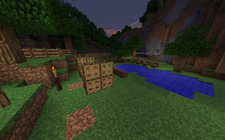 Small Park with lake Minecraft Map