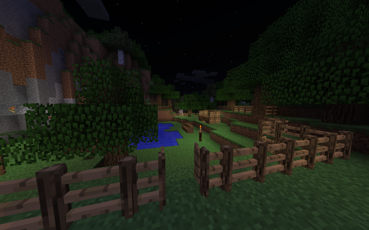 Small Park with lake Minecraft Map