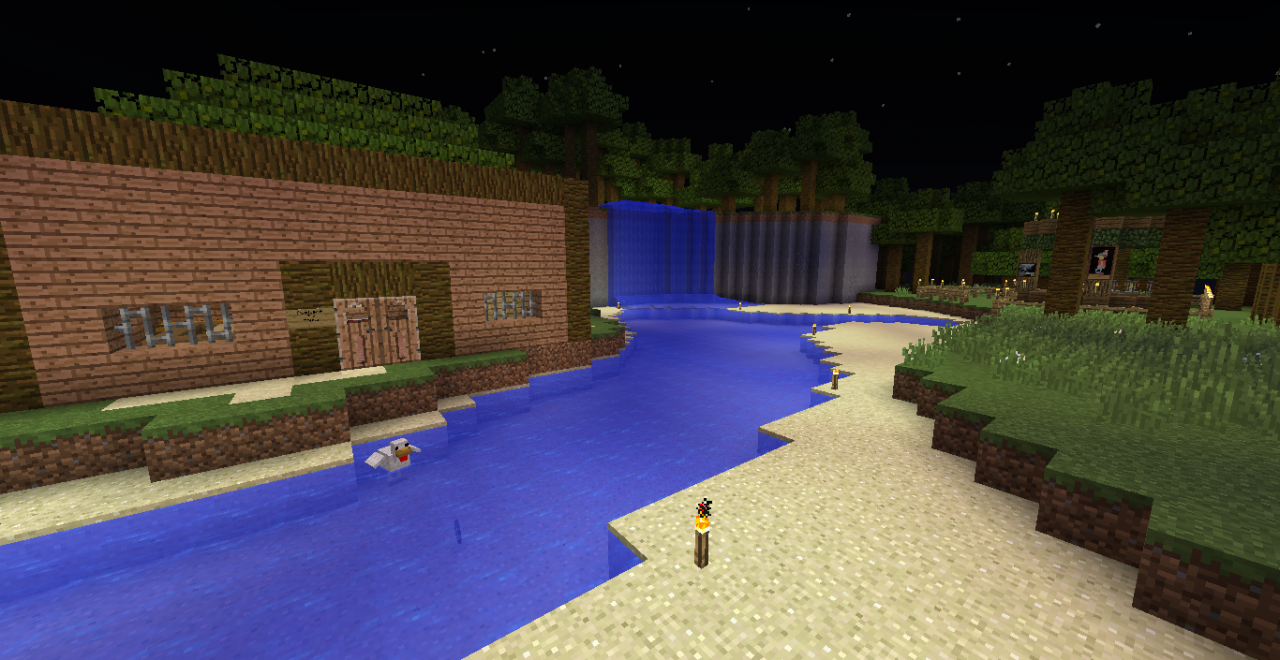 Squidwards Tiki Land from Spongebob Square Pants Minecraft Map