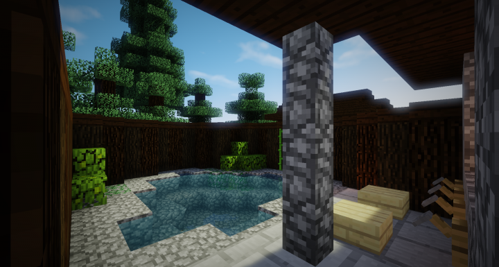 [DS] Japanese Onsen/Inn with zen lake Minecraft Map