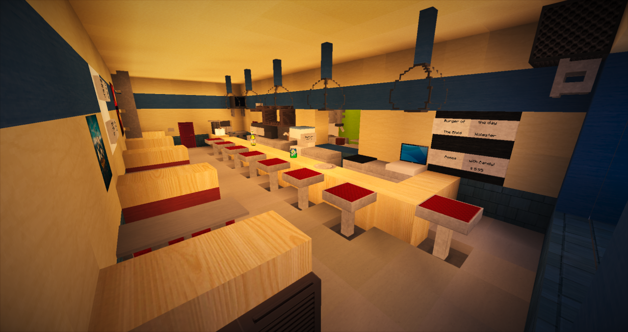 Modern Restaurant - Bob's Burgers Minecraft Map