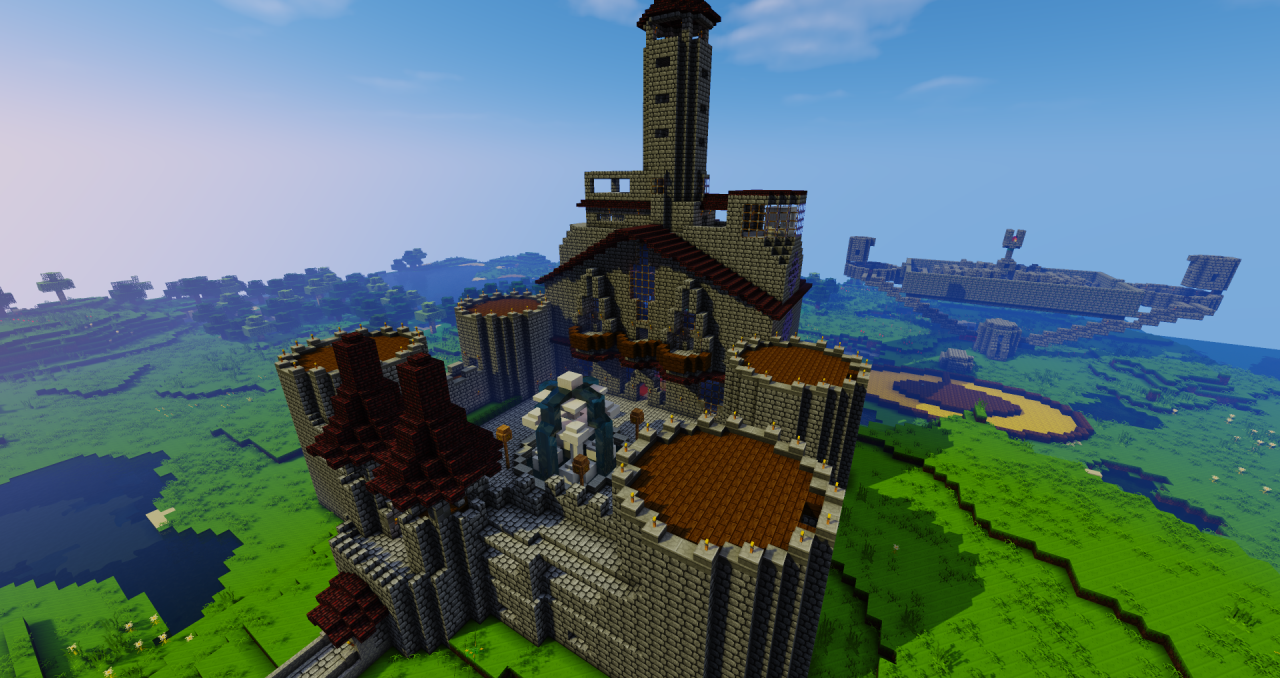 Awesome Castle with village Minecraft Map