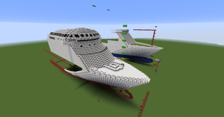 P&O Australia Ex and present day Fleet Minecraft Map