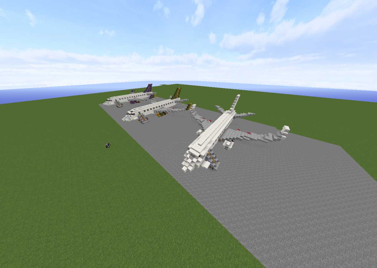 Boeing 737 1:1 scale Minecraft Map