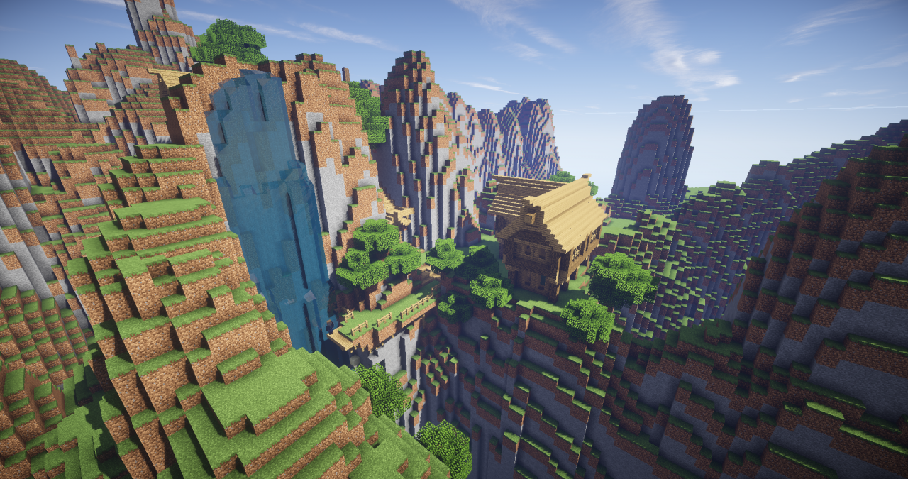 Cliff Village Minecraft Map