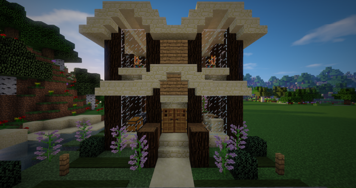 How to make a 12x12 or 16x16 Towny plot house Minecraft Map