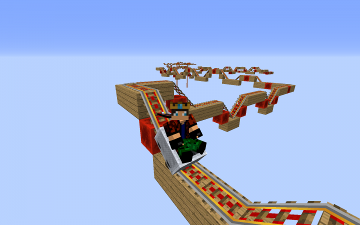 Infinite Rollercoaster Minecraft Map
