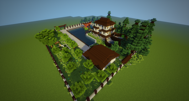 [DS] Japanese Onsen/Inn with zen lake Minecraft Map