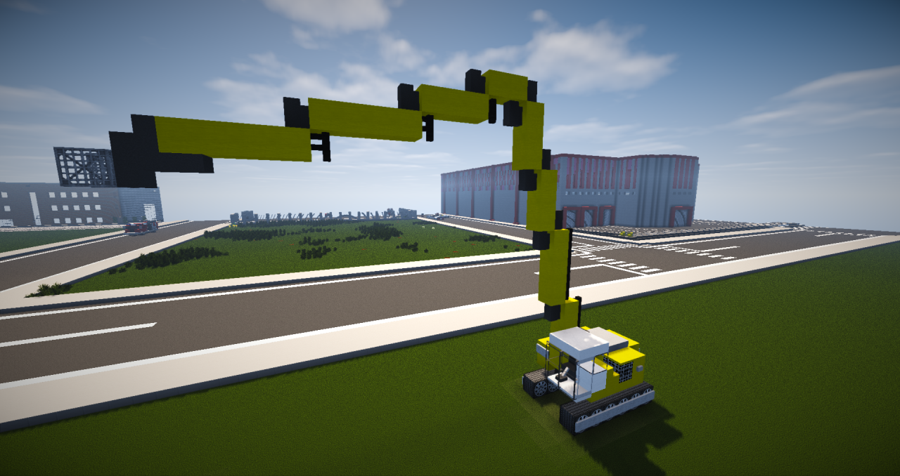 Vehicle - Liebherr Excavator with Demolition Boom Minecraft Map