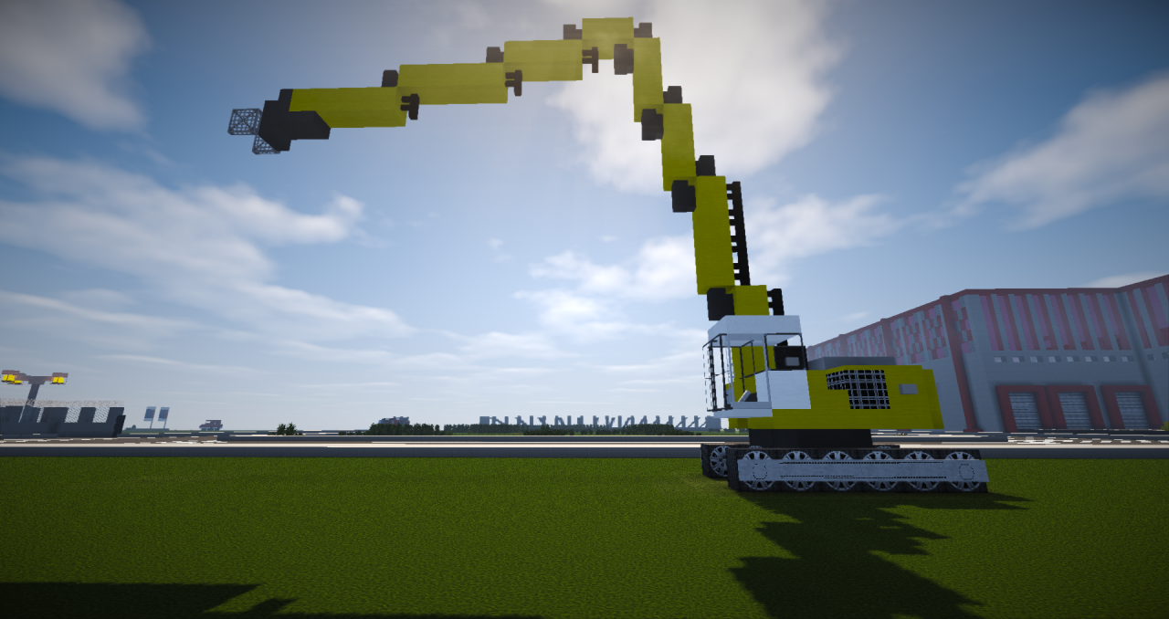 Vehicle - Liebherr Excavator with Demolition Boom Minecraft Map