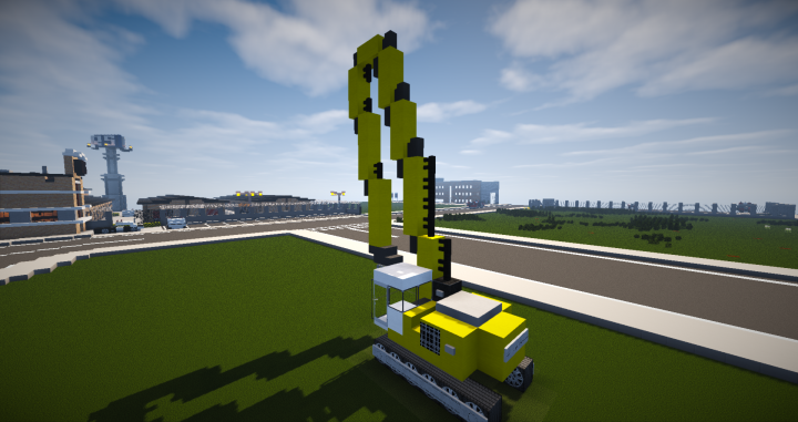 Vehicle - Liebherr Excavator with Demolition Boom Minecraft Map
