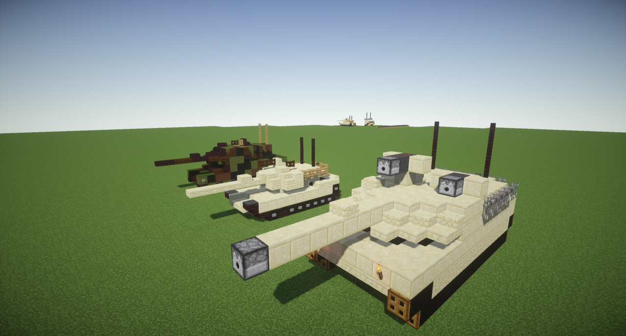M1A2 Abrams Main Battle Tank Minecraft Map