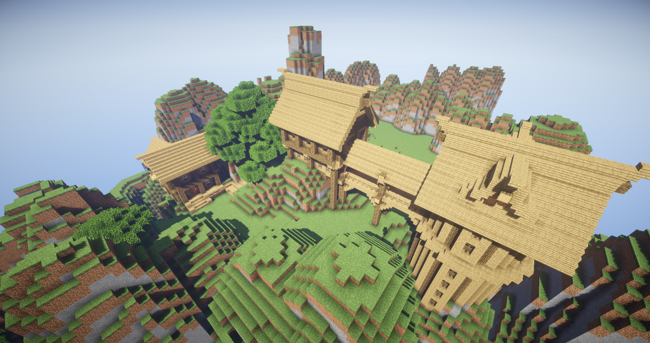 Cliff Village Minecraft Map