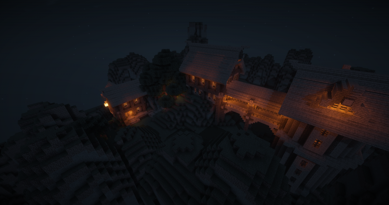 Cliff Village Minecraft Map