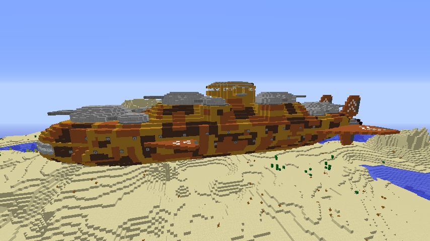 Stormcloud Class Battleship [Refit 1A] Minecraft Map