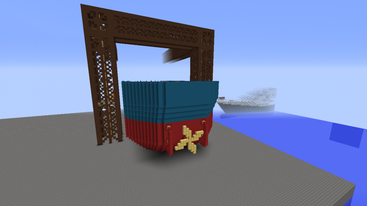 CV Lara _ Ship _ Containership | Niklas Thormann Minecraft Map