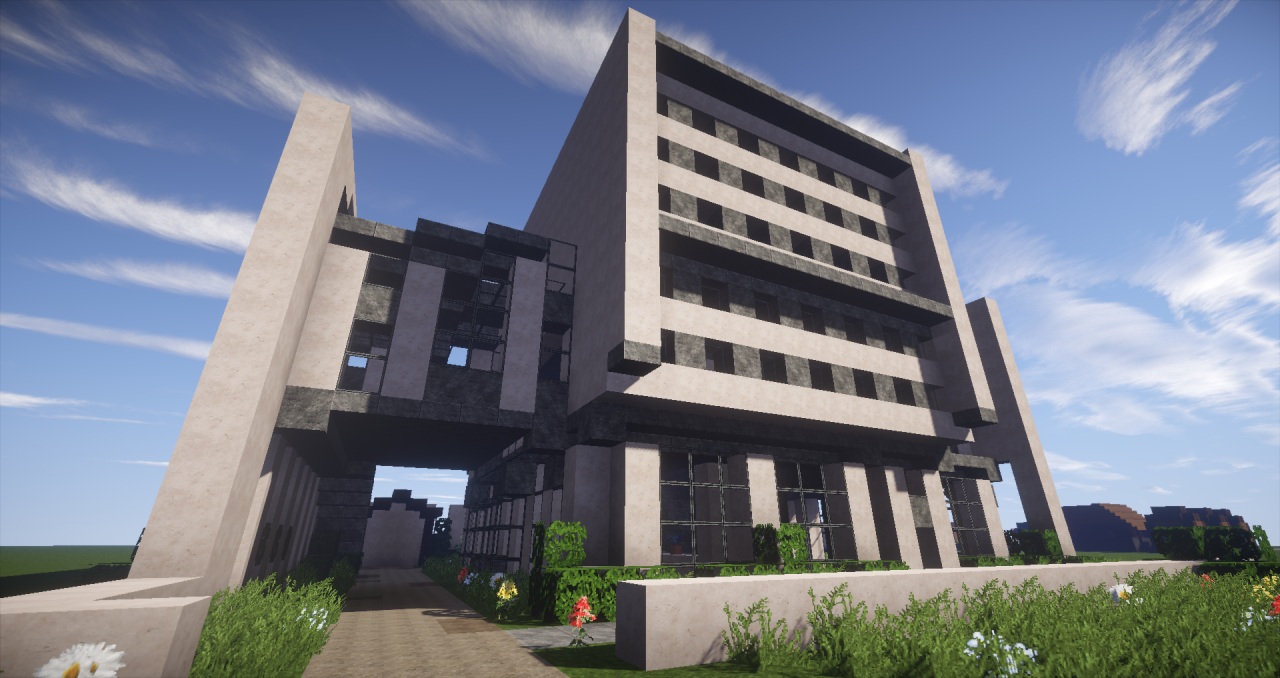 Neo-Brutalist House Minecraft Map