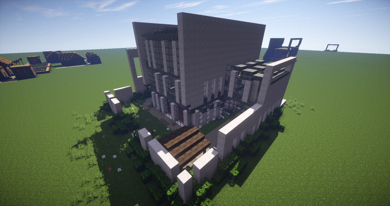 Neo-Brutalist House Minecraft Map