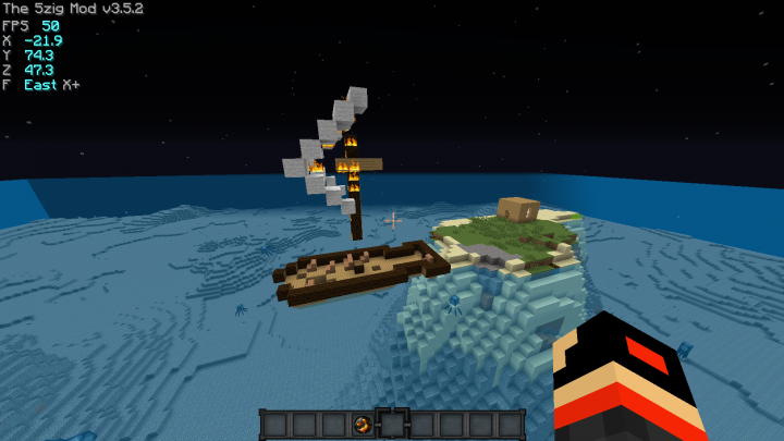 Stranded survival Island Minecraft Map