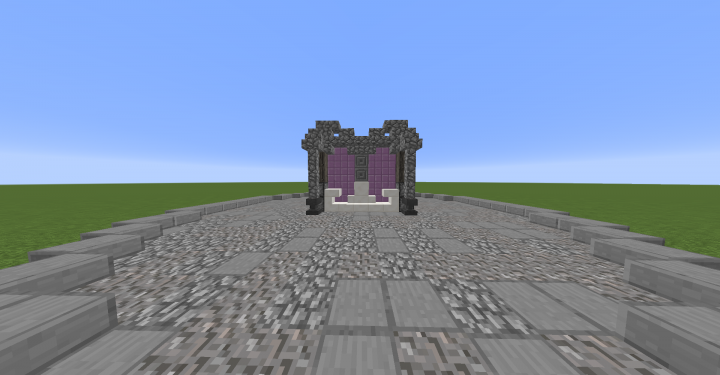 5 Purpur Block wall designs. Minecraft Map