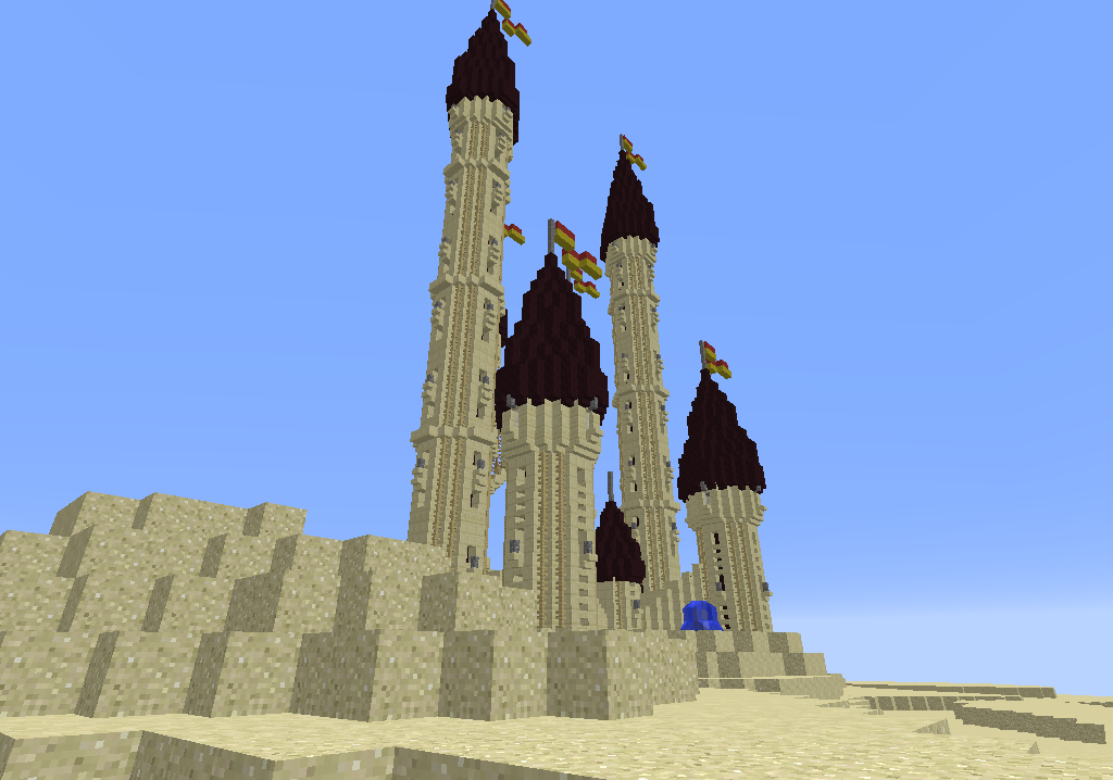 Castle of the sand king Minecraft Map