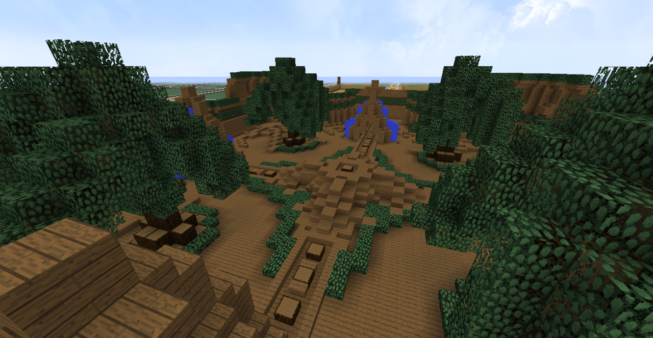 My plot design for a middle part of a spawn Minecraft Map