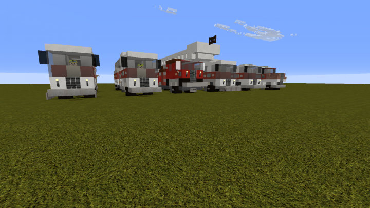 Firefighter Vehicle pack Minecraft Map