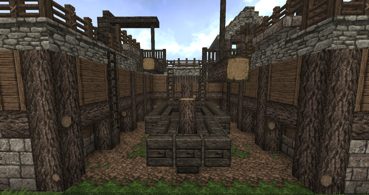 Small Medieval Shipyard Minecraft Map