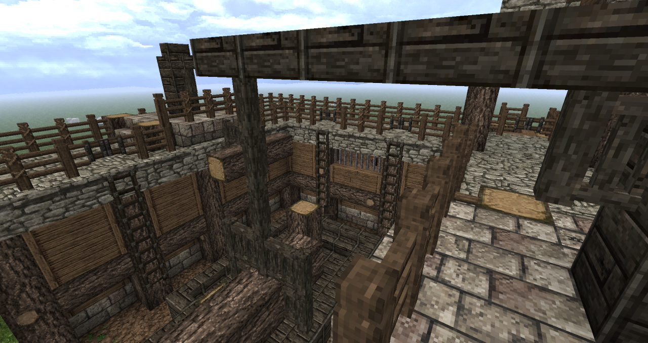 Small Medieval Shipyard Minecraft Map