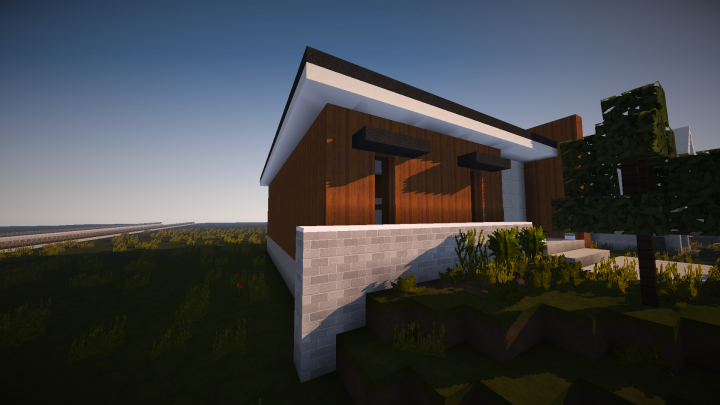 25x25 Modern House Minecraft Map